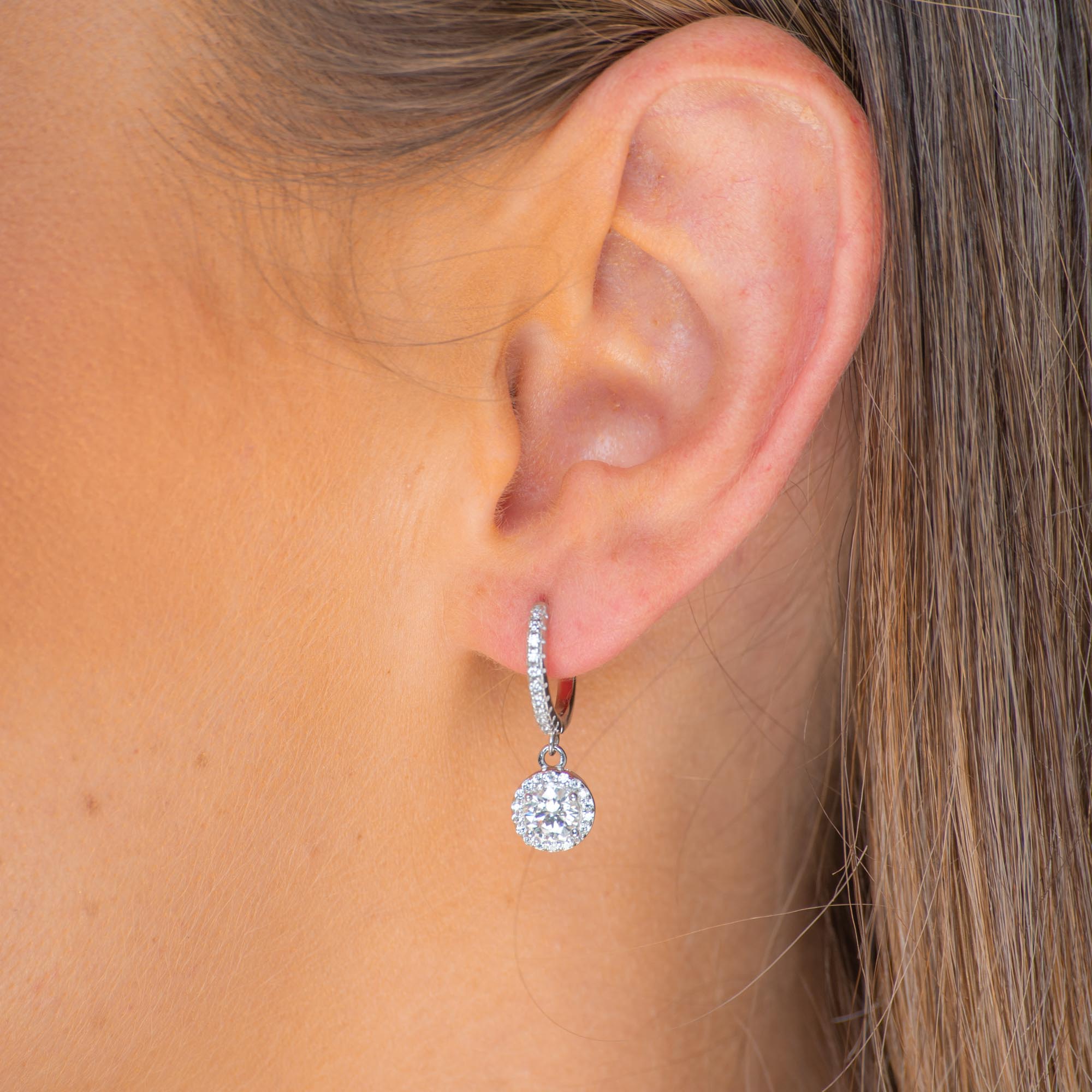 Moissanite huggie earrings store